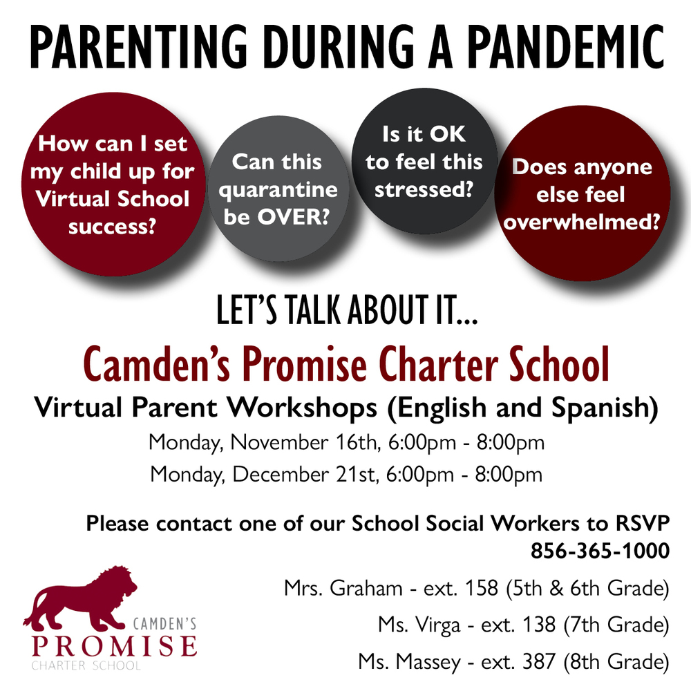 Upcoming Workshop for Promise Parents | Camden's Promise Charter Schools